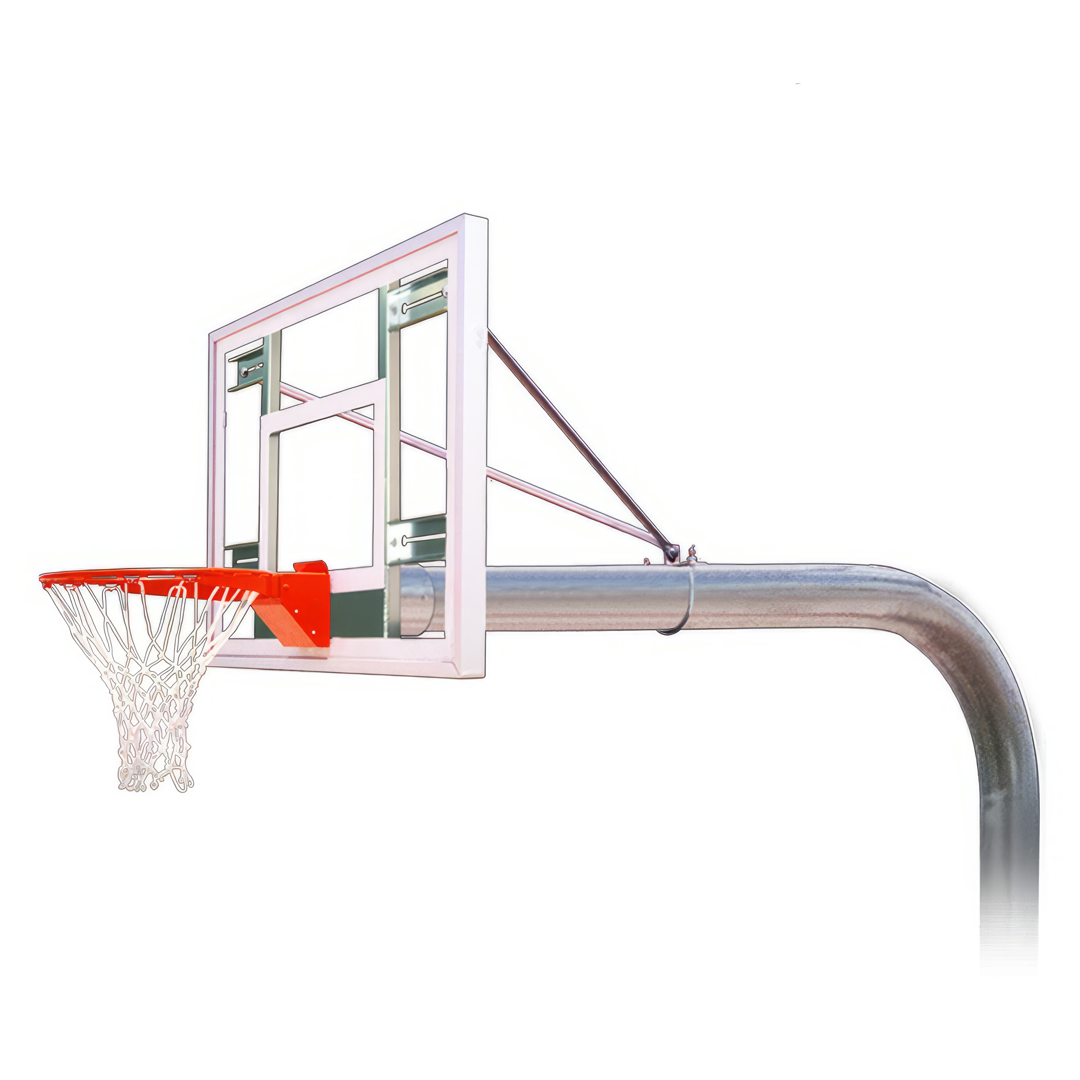 First Team Brute III Basketball Hoop - 54 Inch Acrylic