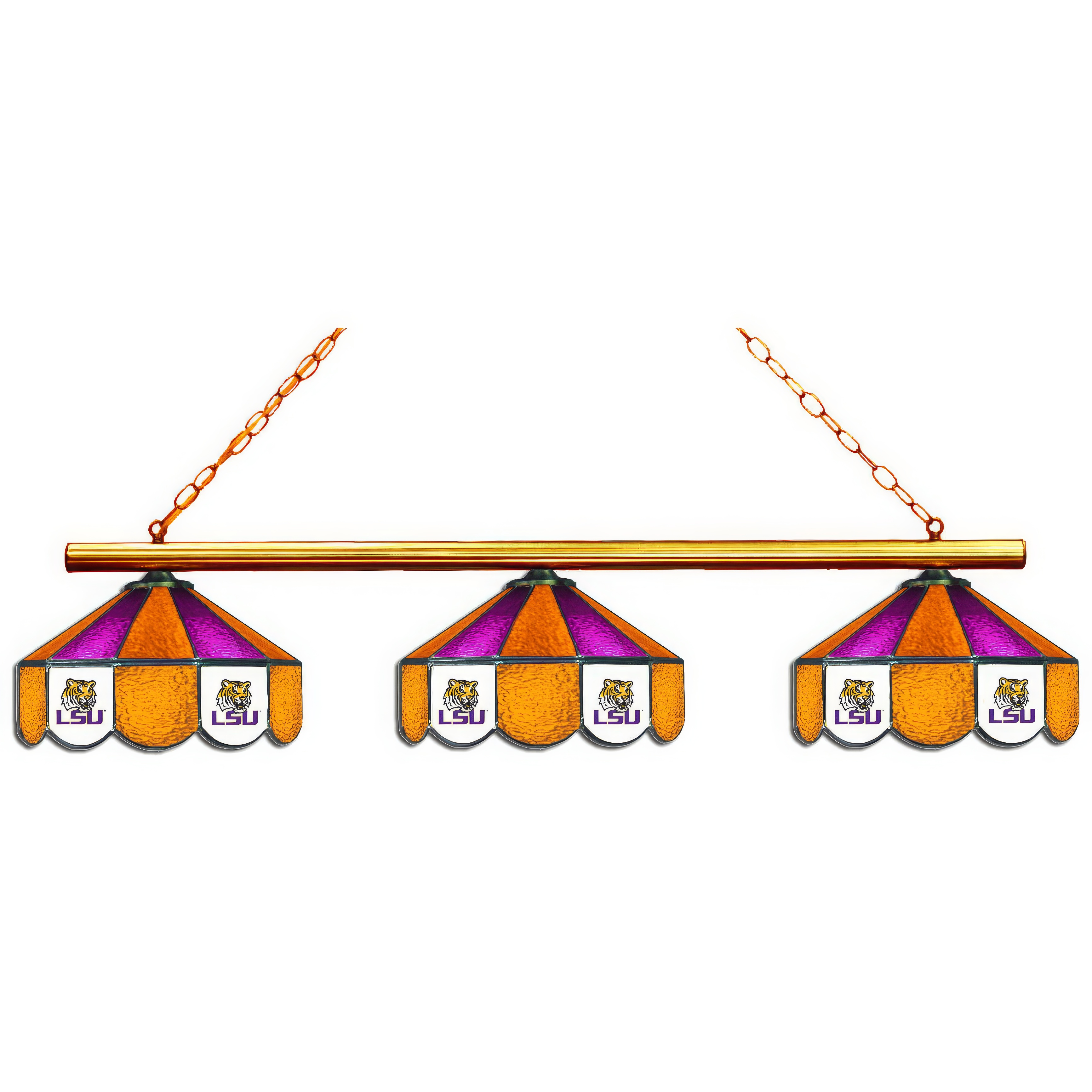 LSU Tigers 3 Shade Billiard Lamp