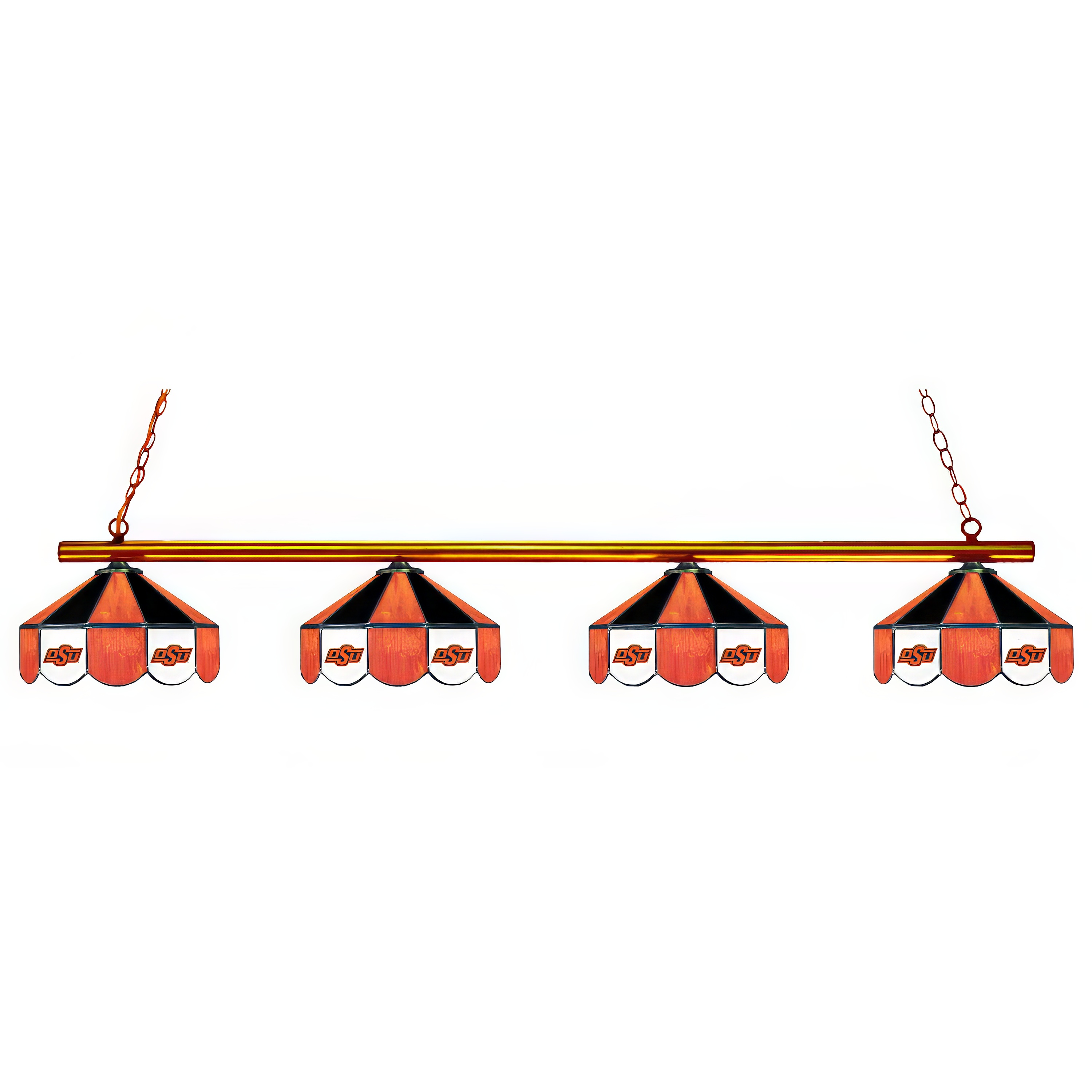 Oklahoma State Cowboys 4 Shade Billiard Lamp
