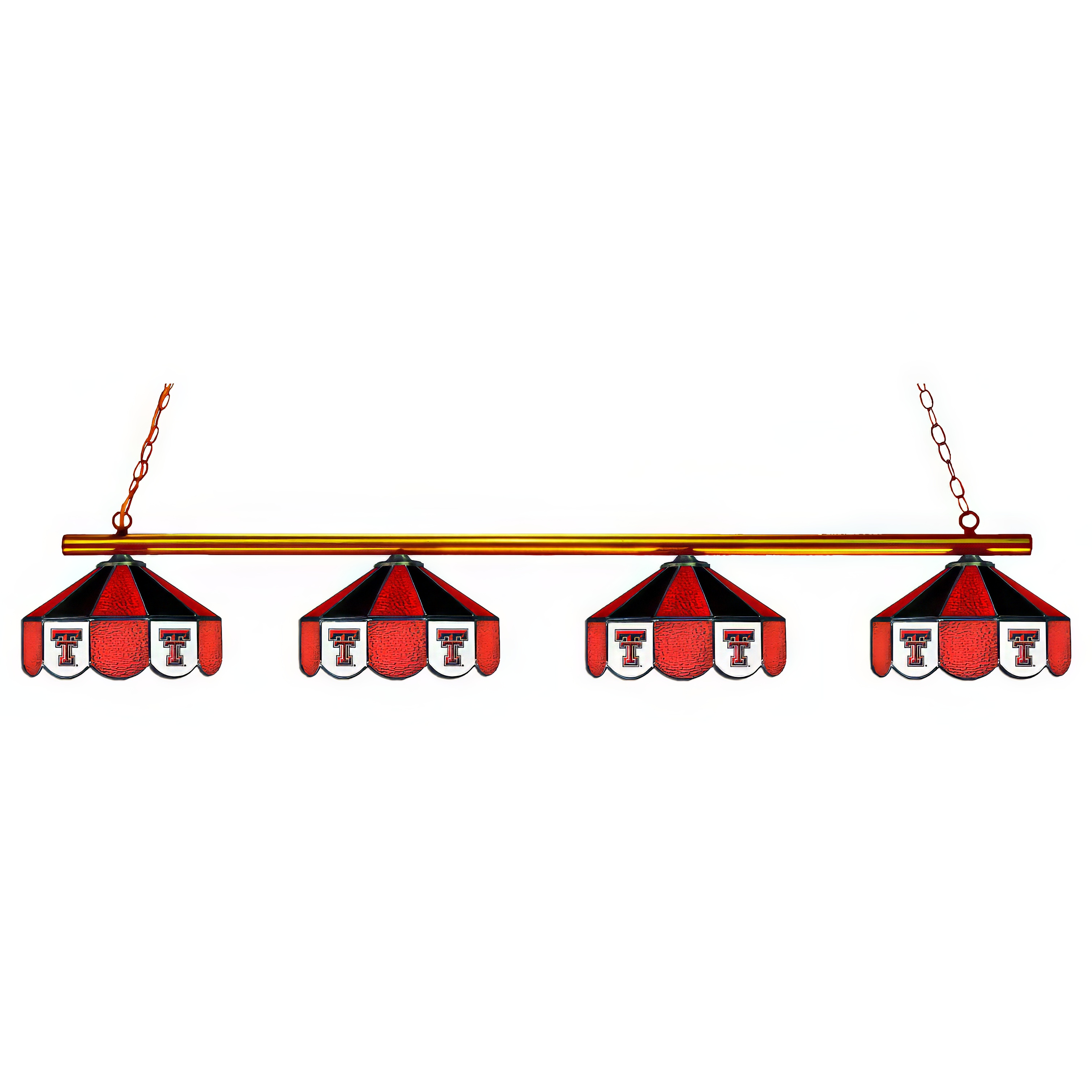 Texas Tech Red Raiders 4 Shade Billiard Lamp