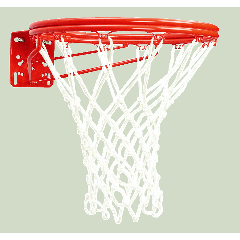 Bison BA37N Front Mount Double-Rim Basketball Goal with No-Tie Netlocks