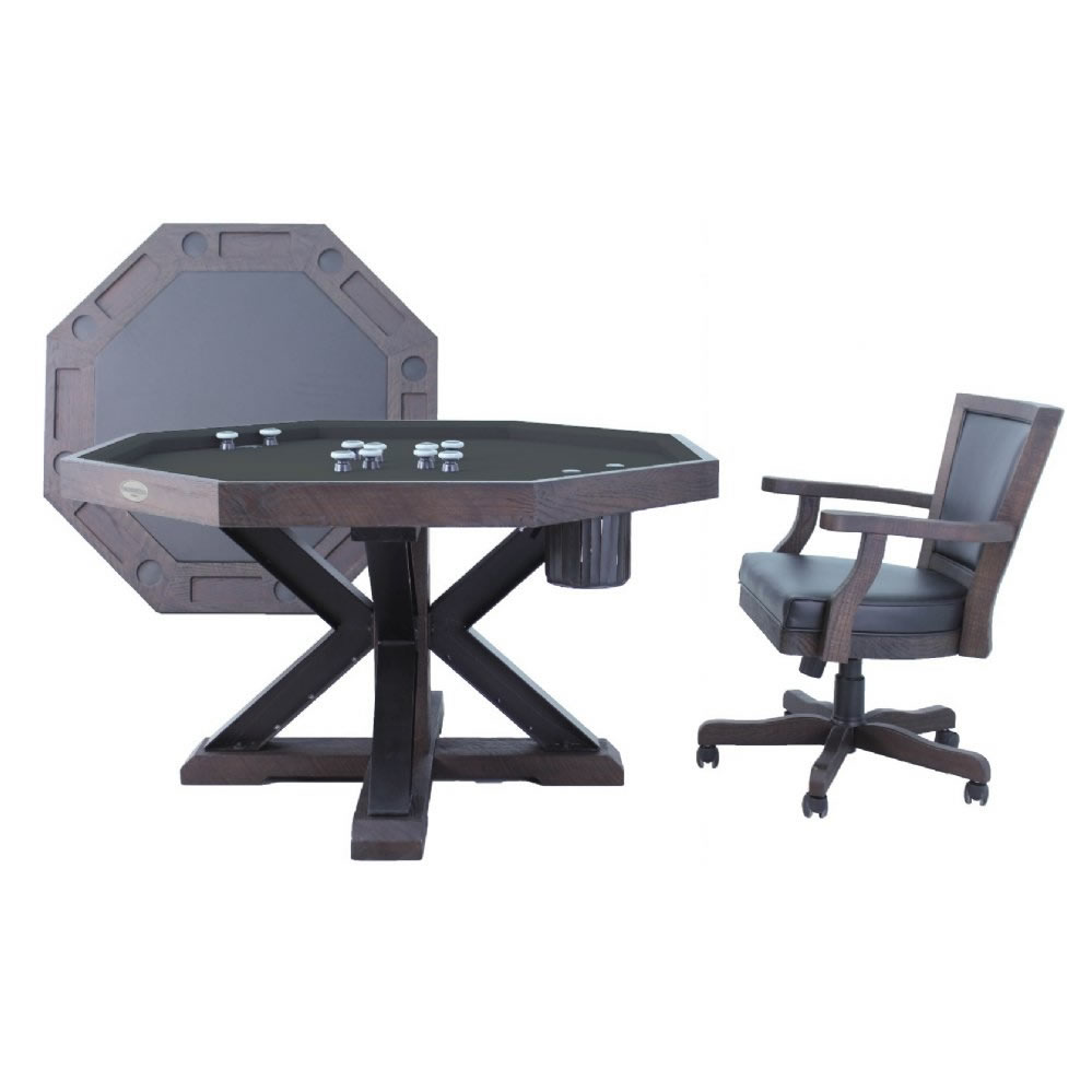 American Super Sports: Berner Weathered 3 in 1 Slate Bumper Pool Table ...