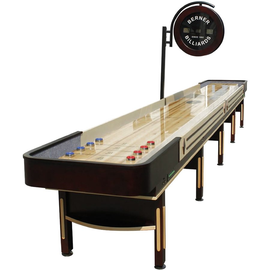 Berner Pro 22 Shuffleboard Table - Espresso