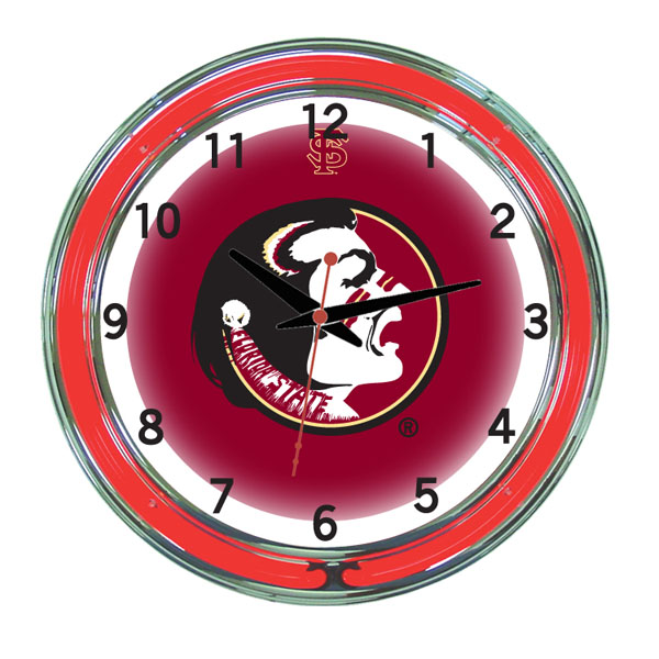 Florida State Seminoles 18 Inch Neon Clock