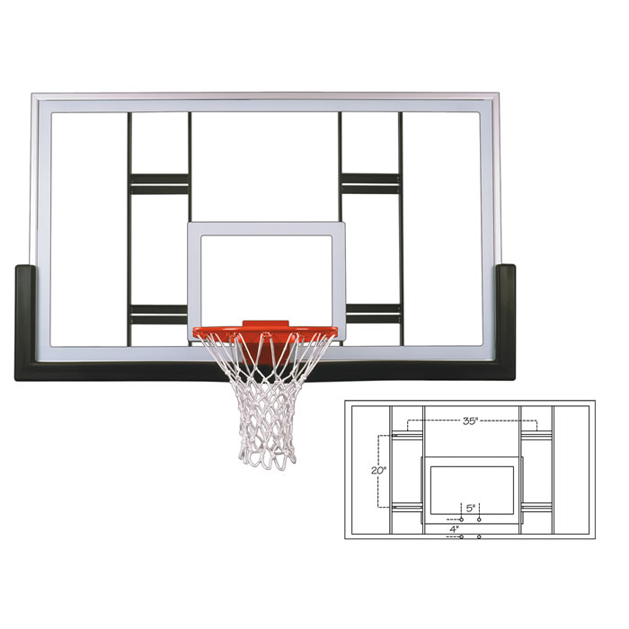First Team FT239 72 Inch Glass Backboard