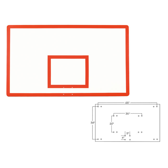 First Team FT280 72 Inch Fiberglass Backboard