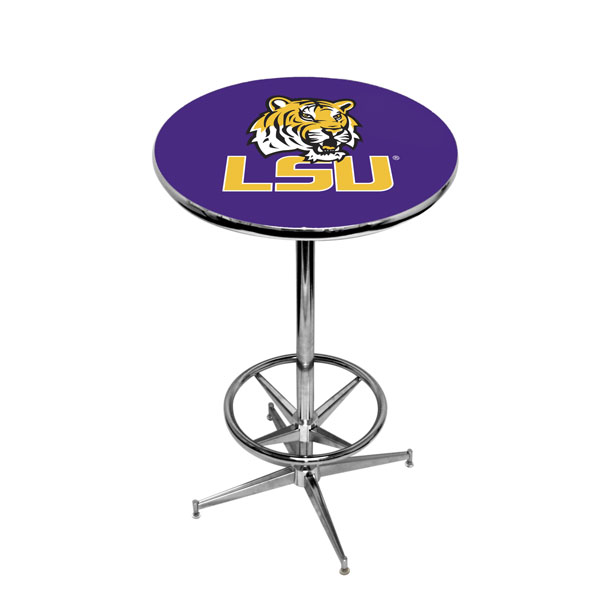 LSU Tigers Chrome Pub Table
