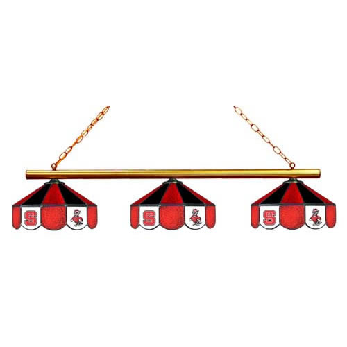 NC State Wolfpack 3 Shade Billiard Lamp