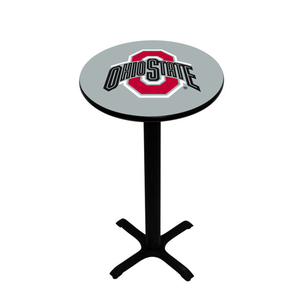 Ohio State Buckeyes Black Pub Table